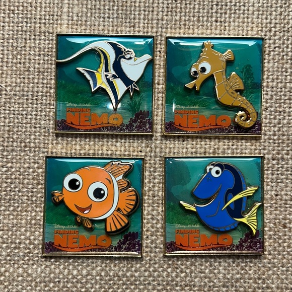 Disney | Wall Decor | Disney Finding Nemo 4 Pin Set | Poshmark